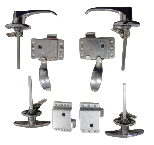 Double T Slam & Front Locking Door Handles (locks inside & out) Kit ...