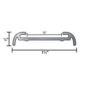 Aluminum Flat Trim Insert Molding 93" Length Multi-Pack - Vintage ...